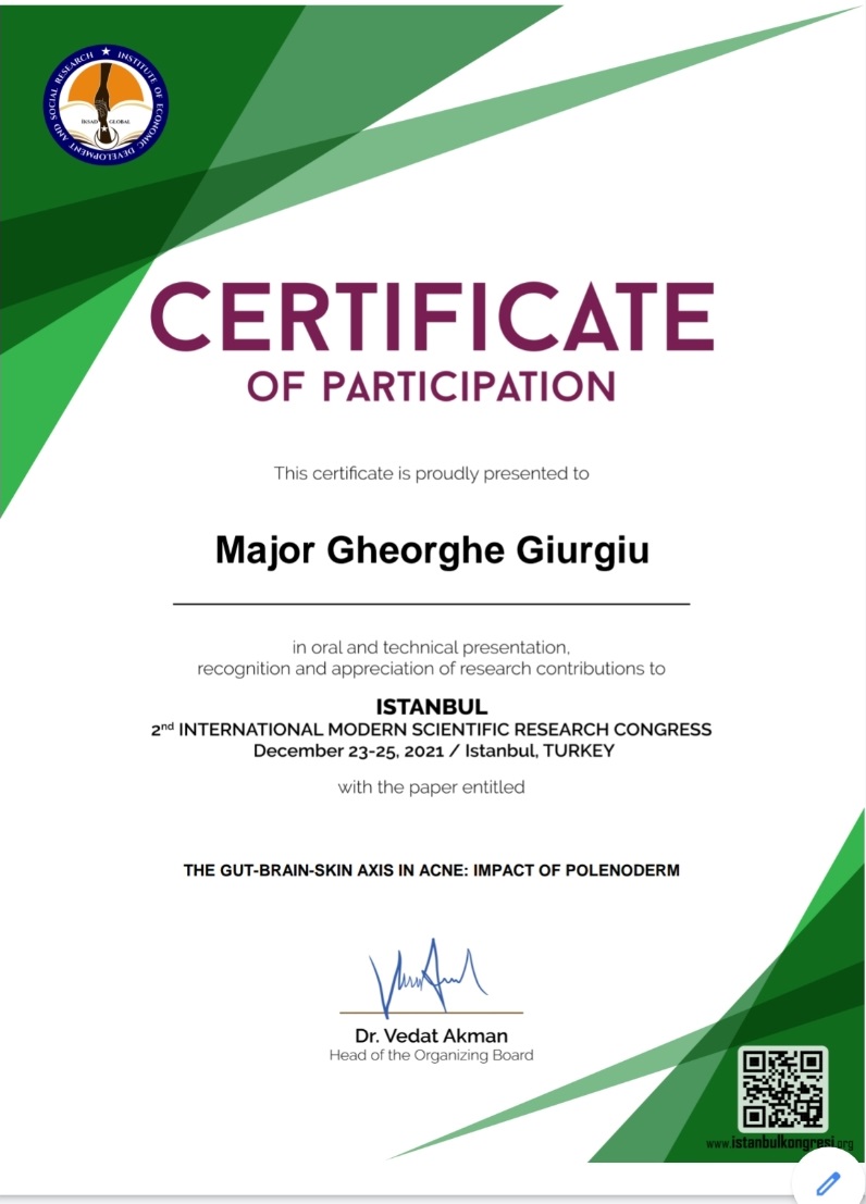 Conference participation certificates
